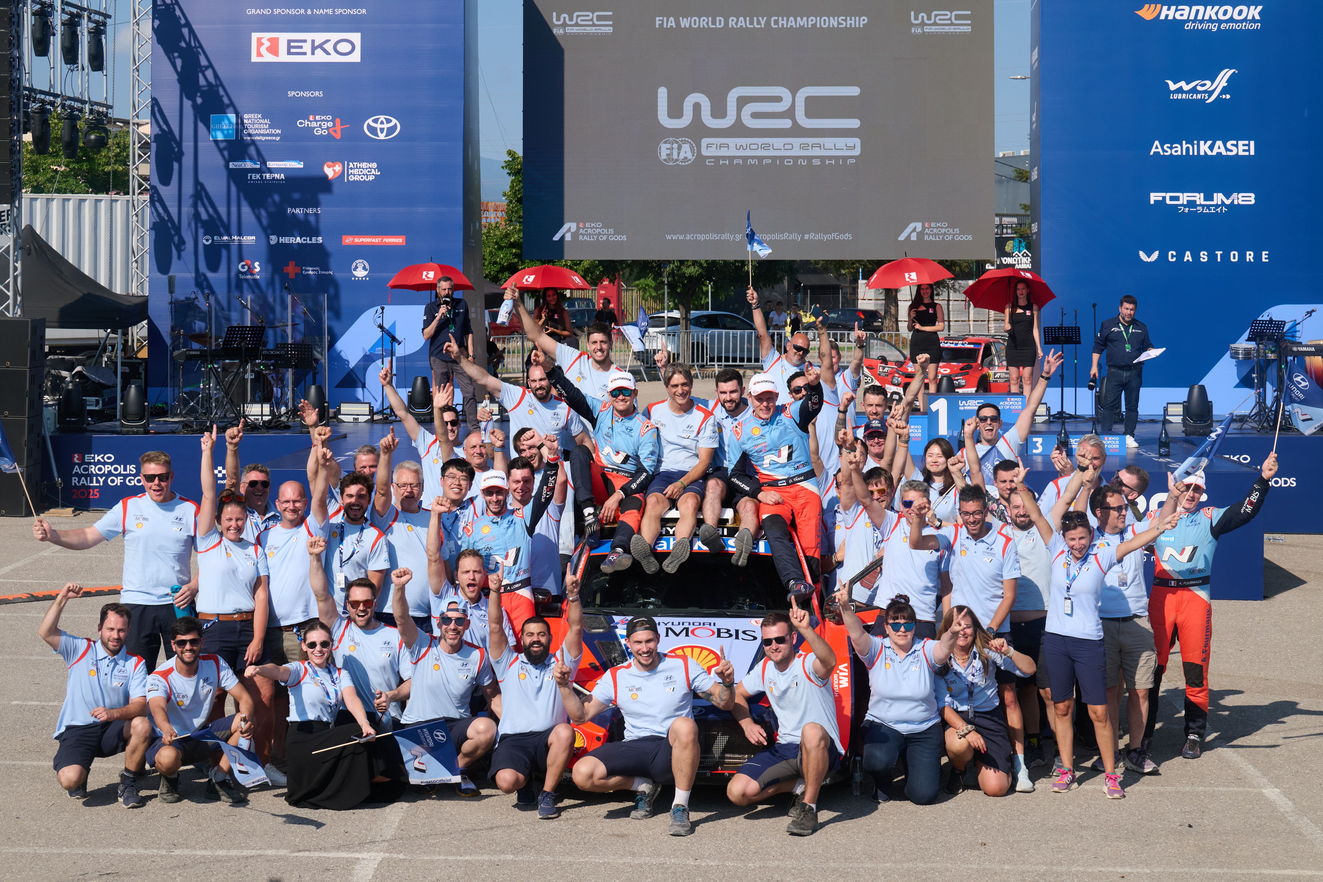 Hyundai Motor Takes Victory With Double Podium at Acropolis Rally